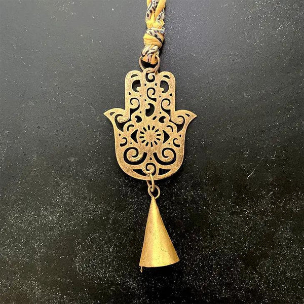 Metal Chime/Ornament | Mini Hamsa Hand – River Fair Trade