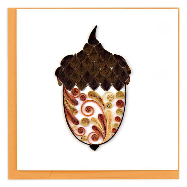 Acorn Quilling Card – River Fair Trade