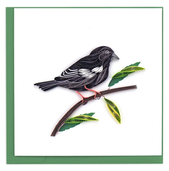Lark Bunting Quilling Card – River Fair Trade